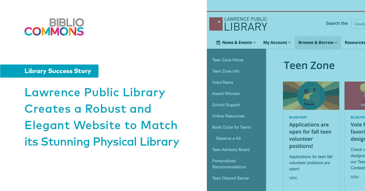 Success Story - Lawrence Public Library Creates a Robust & Elegant Website